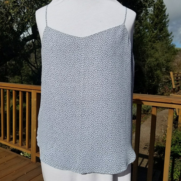 LOFT | Tops | Nwt Loft Racer Back Tank Blue Wblk Print Small | Poshmark